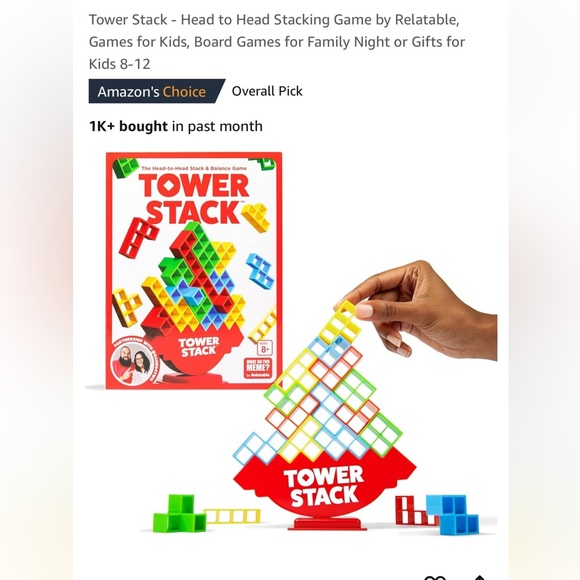 Toys | New Tower Stack Colorful Stacking Game For Kids | Poshmark